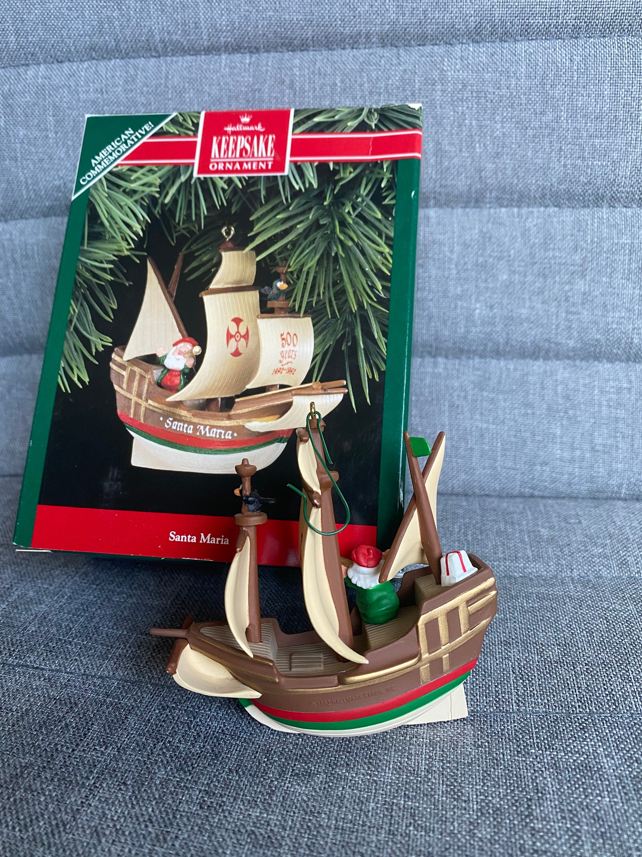 1992 Hallmark santa Maria Keepsake Ornament American - Etsy