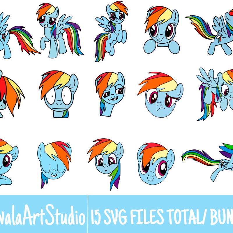 Rainbow Dash Cutie Marks - Etsy