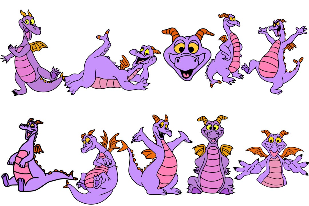10 Figment the Dragon SVG Files Total/bundle for Cricut, SVG, Layered ...