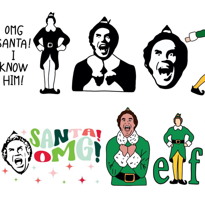 Buddy Elf Clipart - Etsy