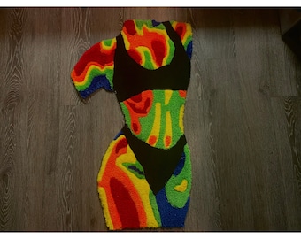 Monochromatic, Thermal Women's Body Tufted Rug - Etsy