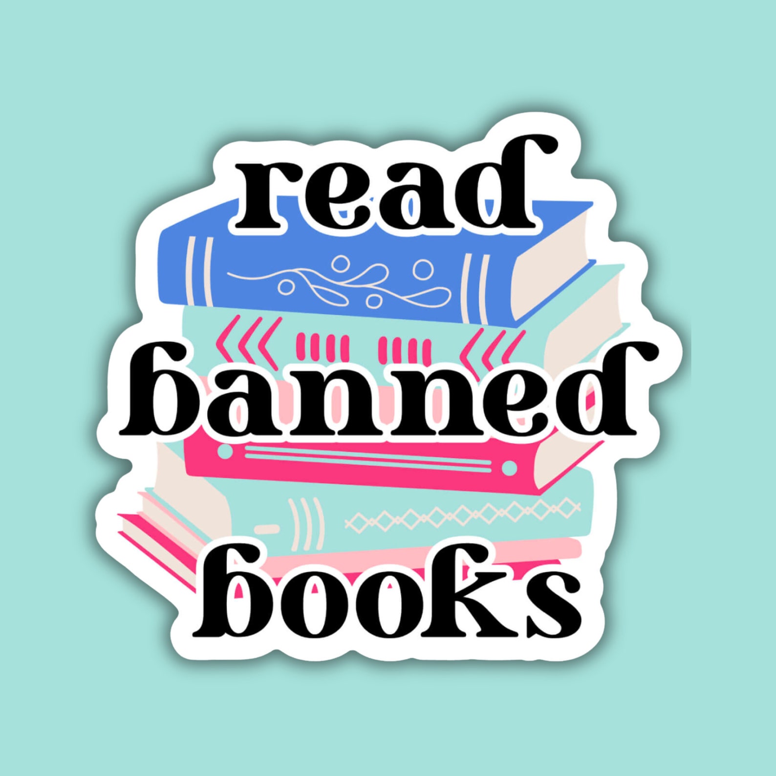 Read Banned Books - Book Stickers for Book Lovers - Bookish Stickers ...
