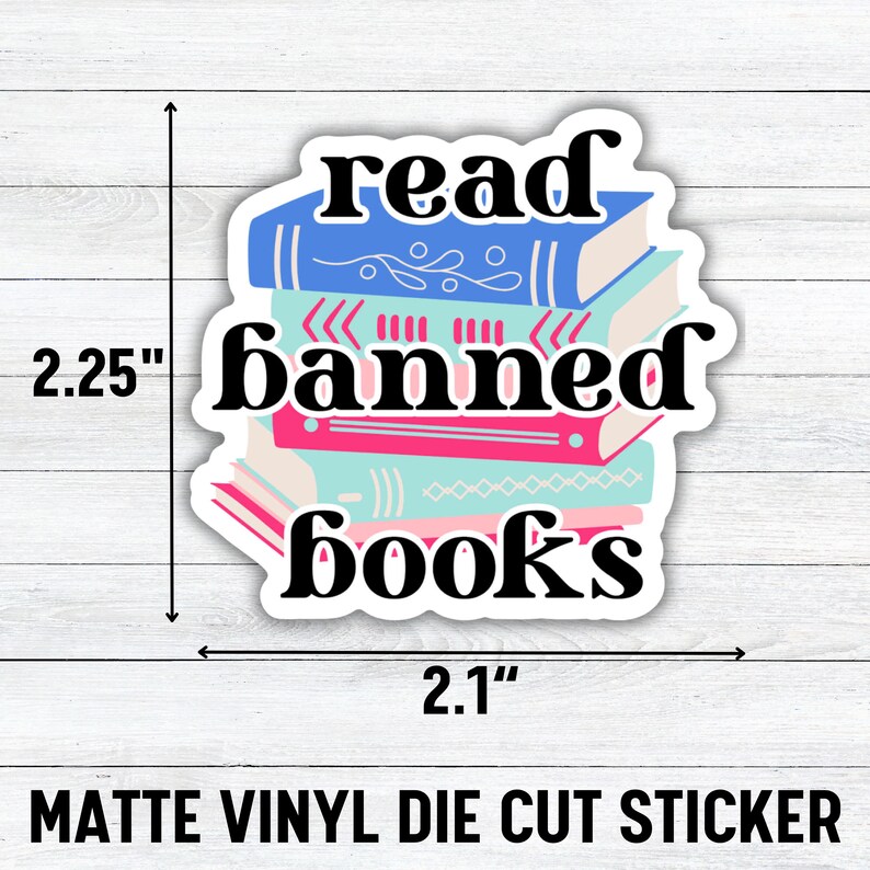 Read Banned Books Book Stickers for Book Lovers Bookish Stickers for ...