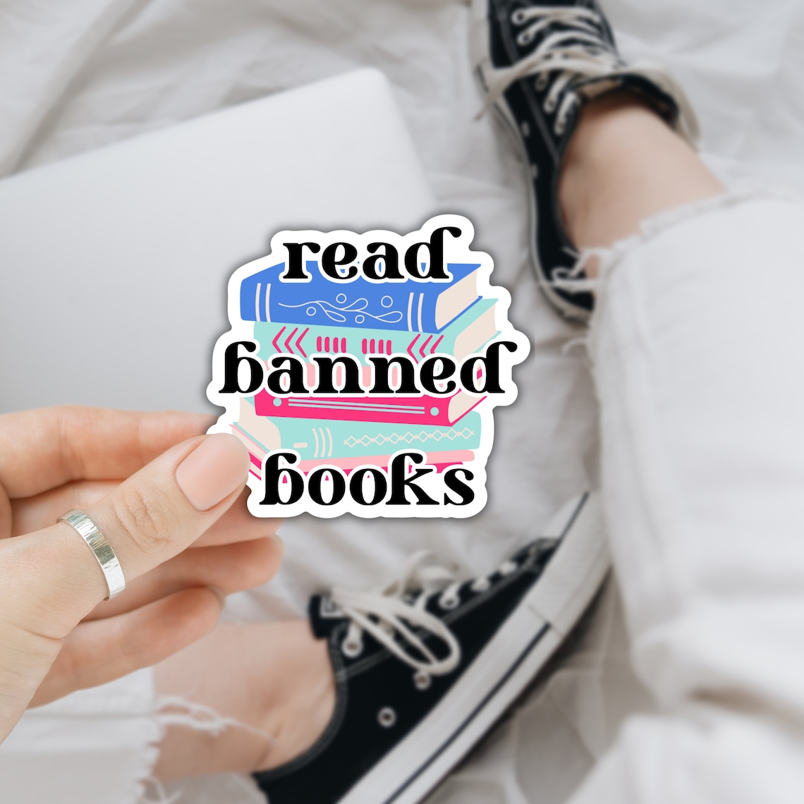 Read Banned Books Book Stickers for Book Lovers Bookish Stickers for ...