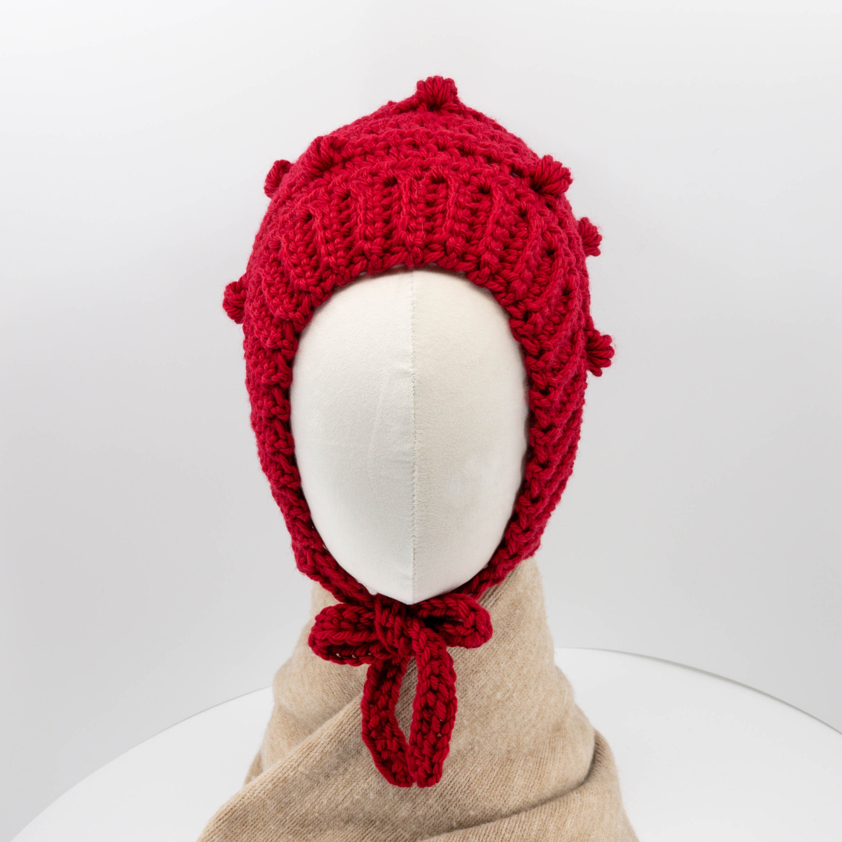 Merino Wool Bonnet, Crochet Kids Hats, Merino Wool Hat, Baby Bonnet ...