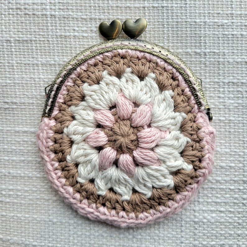Crochet Coin Purse, Coin Pouch, Granny Floral Purse, Small Purse ...