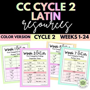 CC - Cycle 2 Latin Colored Pages - Poster - Traceable - 5th Edition ...
