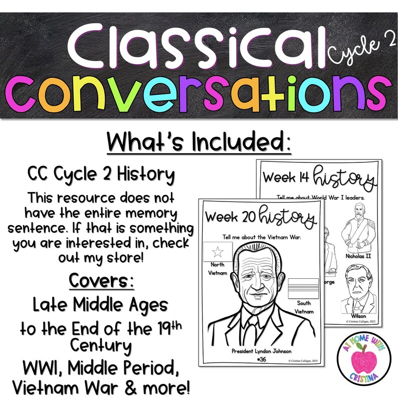 Classical Conversations Cycle 2 History Coloring Pages | CC Cycle 2 ...
