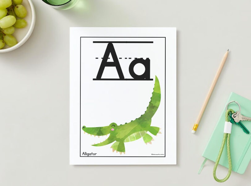 Alphabet Cards for Classroom, Nursery, Playroom, or Homeschool Room ...