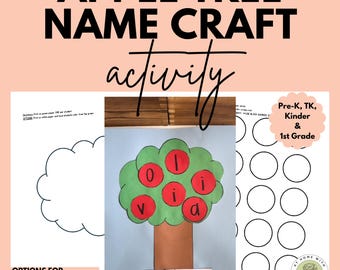 Chicka Chicka Boom Boom Name Craft Activity Back to School | Preschool ...