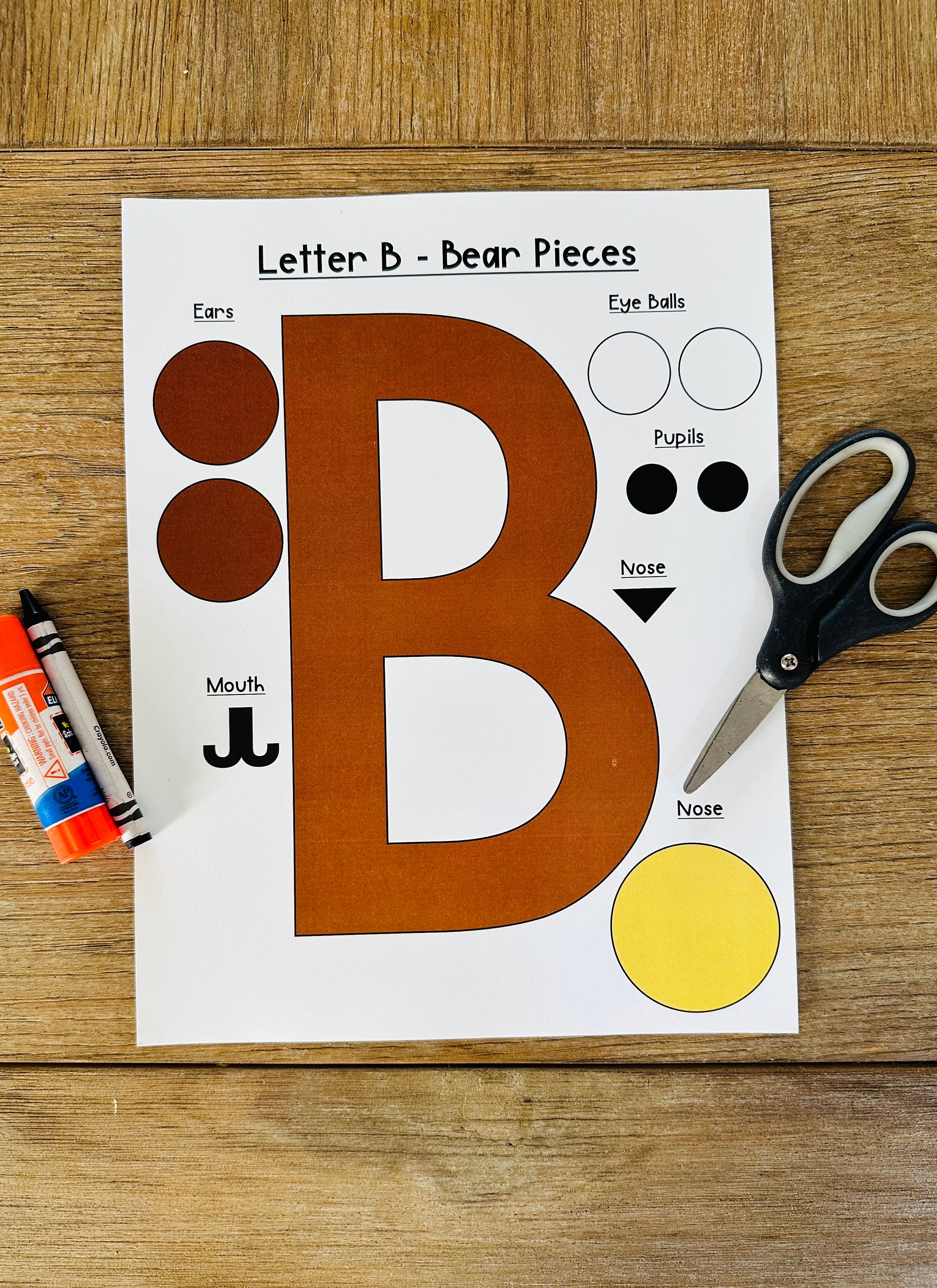 Preschool Capital Letter Craft Activity, Kindergarten Craft Activity ...
