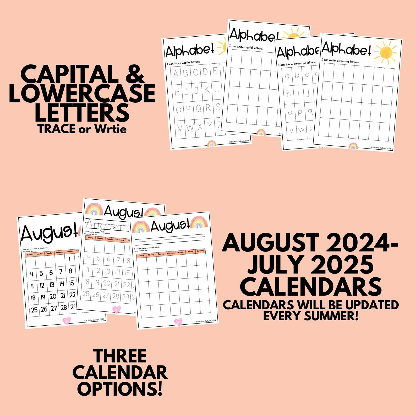 Kindergarten Morning Menu Pages | Rainbow Morning Menu Pages ...