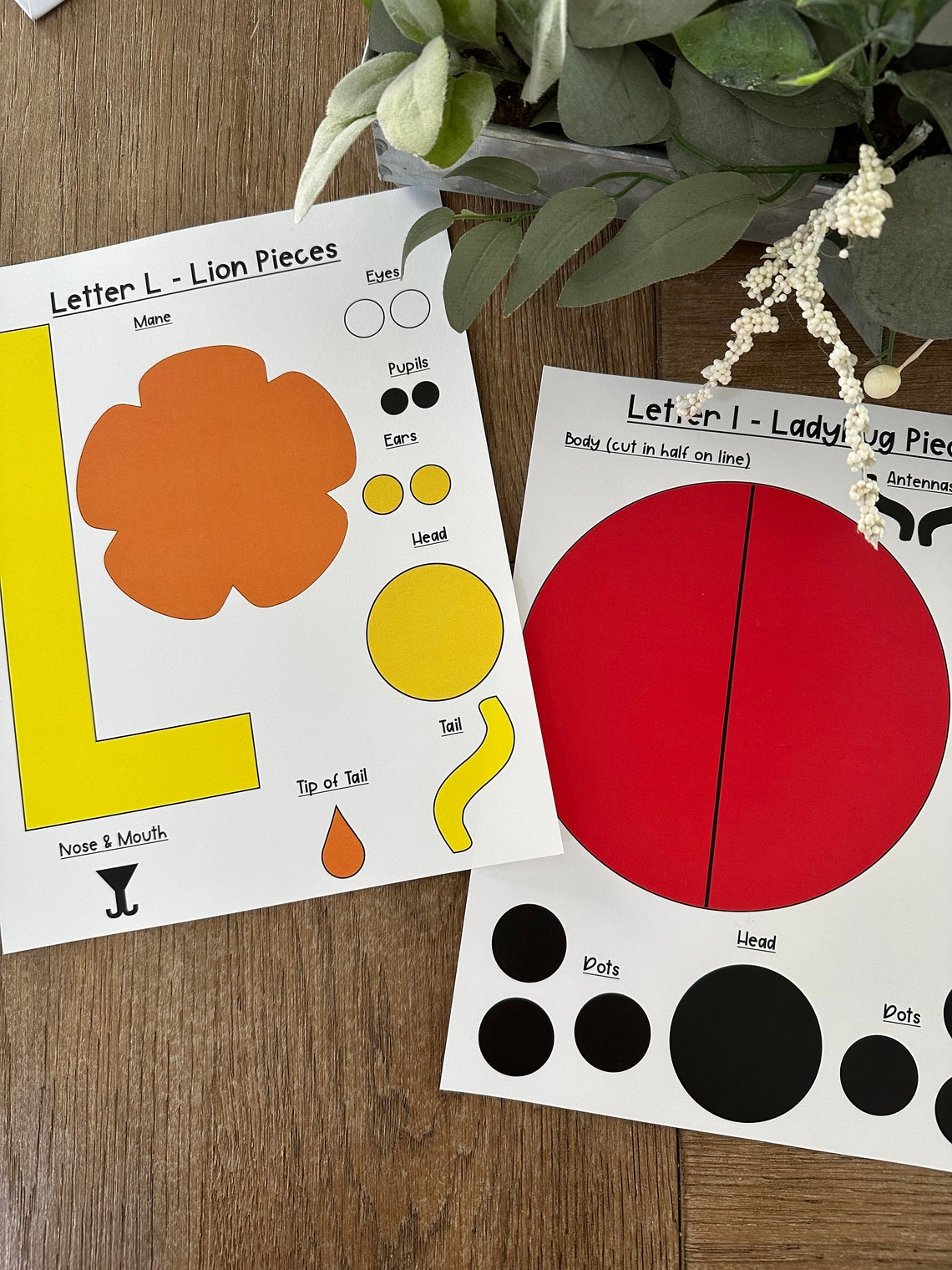 Preschool Capital Letter Craft Activity, Kindergarten Craft Activity ...