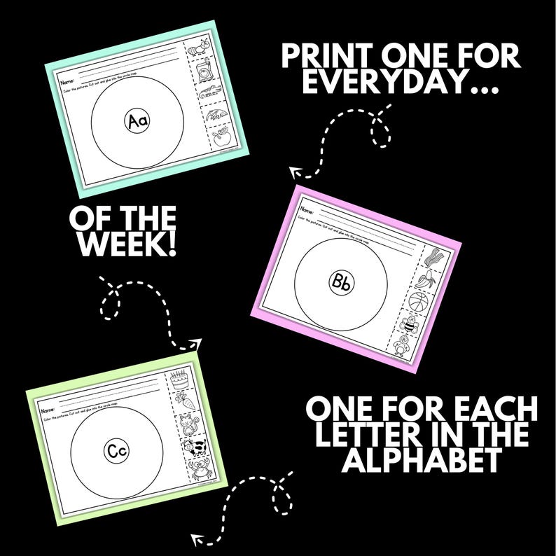 Circle Map Letter Worksheets | ABC Circle Map Worksheets | Letter ID ...