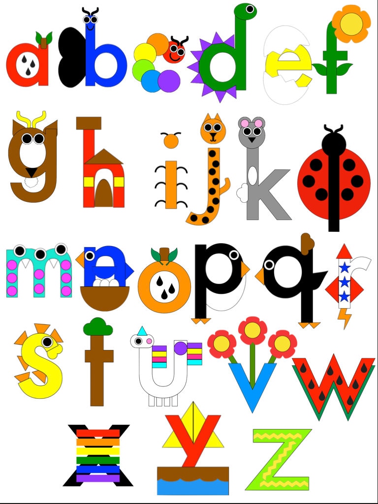 Preschool Lowercase Letter Craft Activity, Kindergarten Craft Activity ...