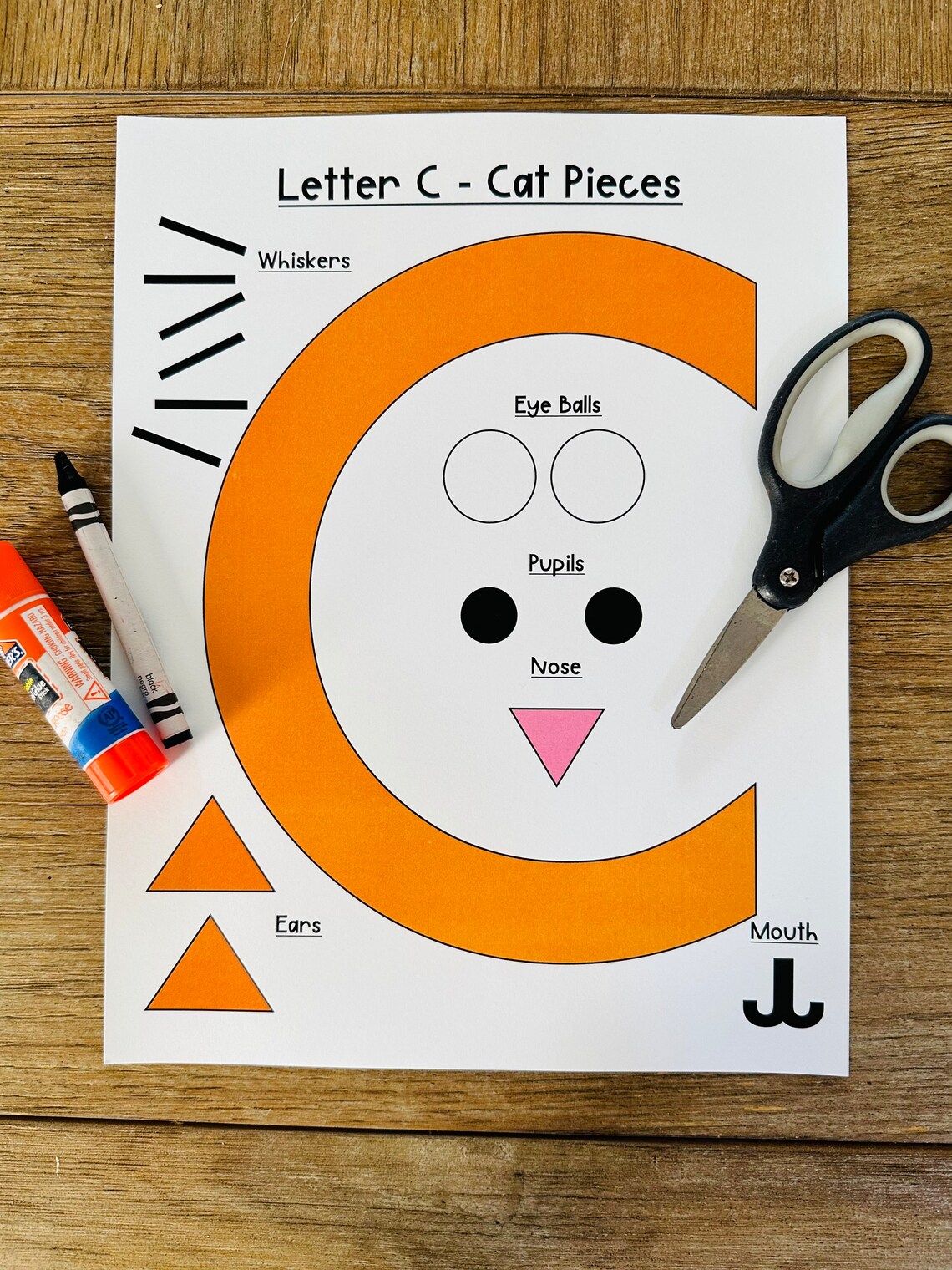 Preschool Capital Letter Craft Activity, Kindergarten Craft Activity ...