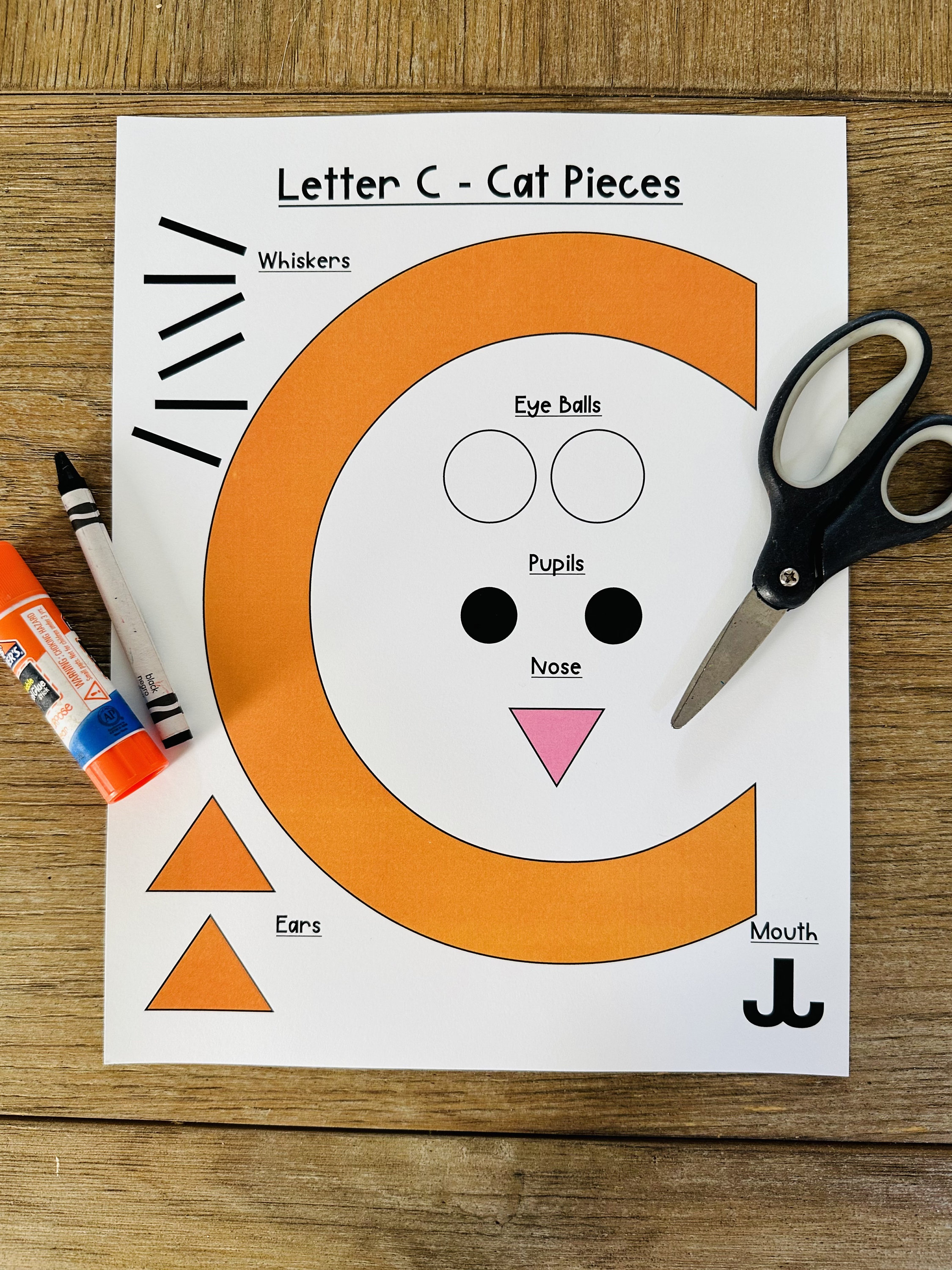 Preschool Capital Letter Craft Activity, Kindergarten Craft Activity ...
