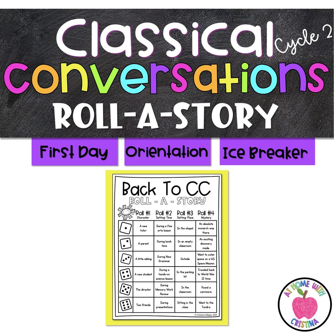 Classical Conversations Cycle 2 Roll a Story Writing Activity | Back to ...