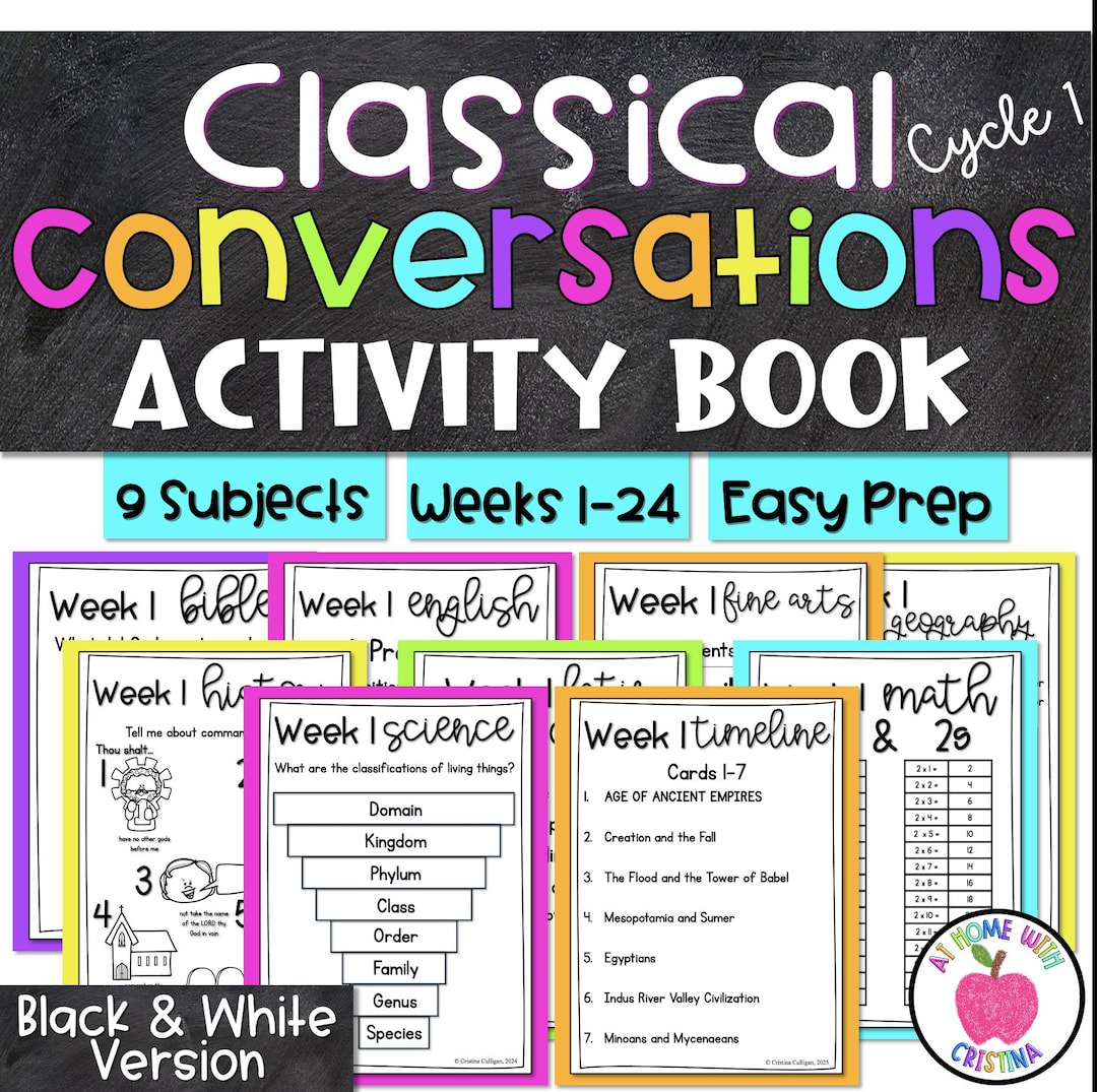 Classical Conversations Cycle 1 Coloring Pages Bundle | CC Memory Work ...