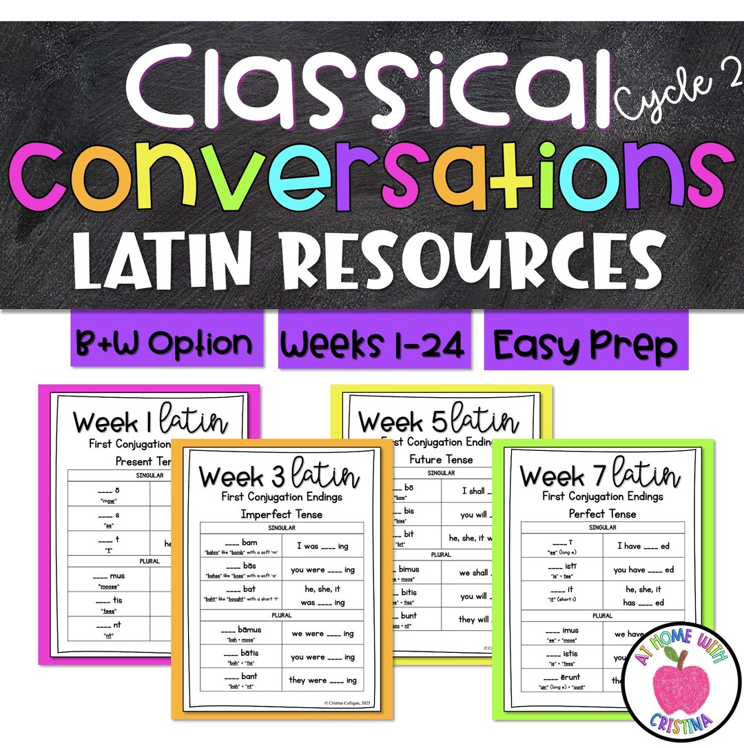 Classical Conversations Cycle 2 Latin | Black & White Coloring Pages ...