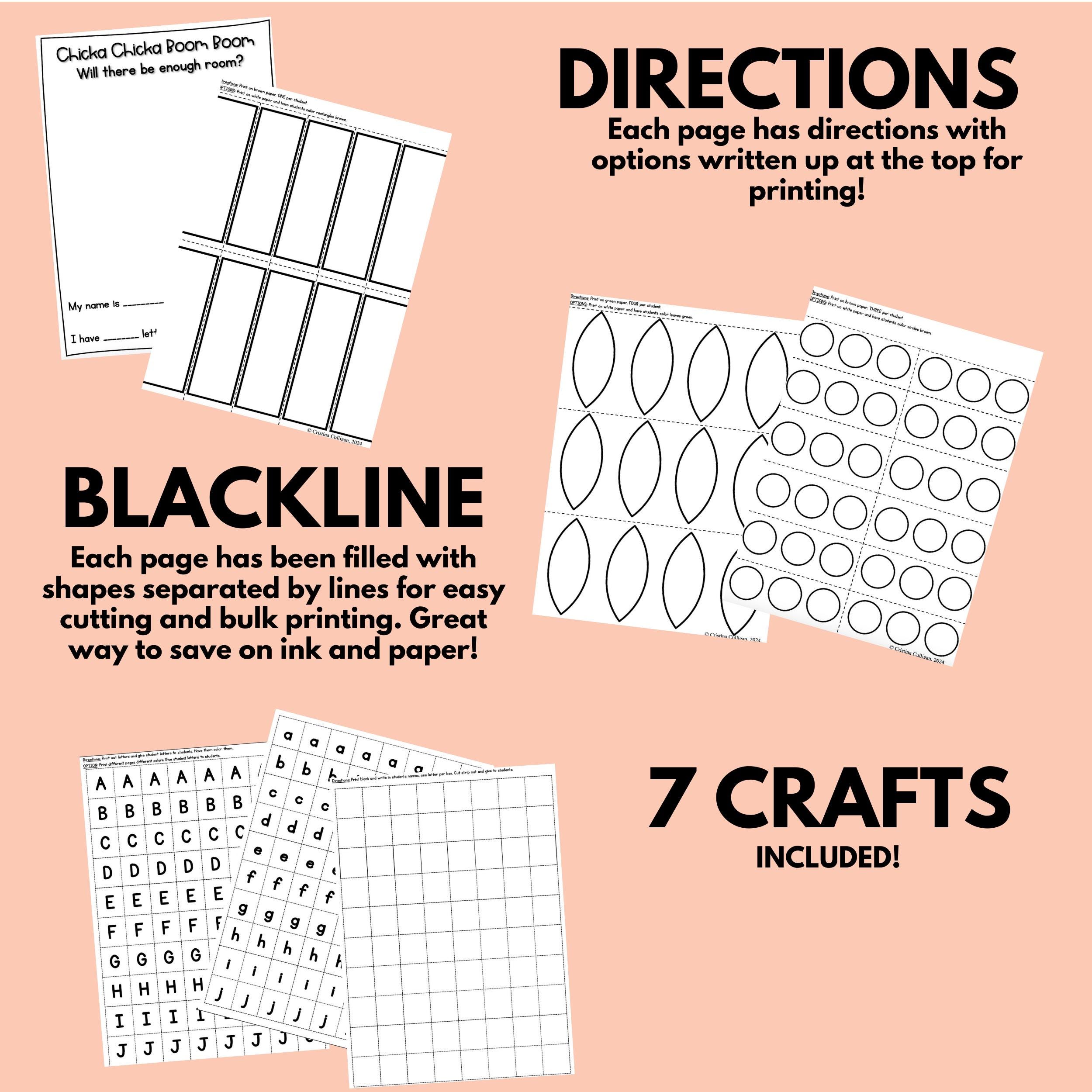 Back to School Name Craft Activity BUNDLE | Preschool Name Craft ...