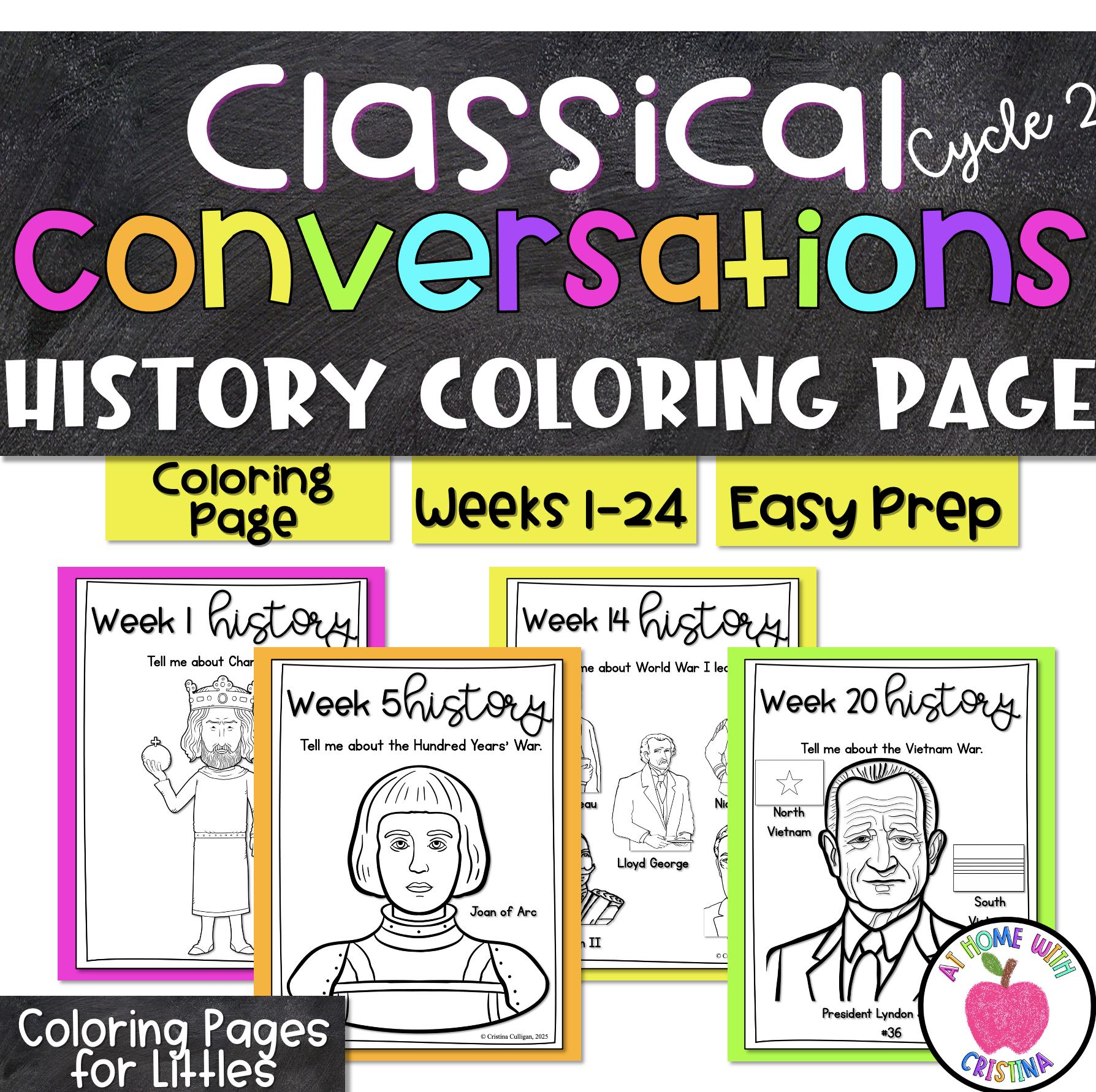 Cycle 2 History Companion Pages | Coloring Pages for Littles ...