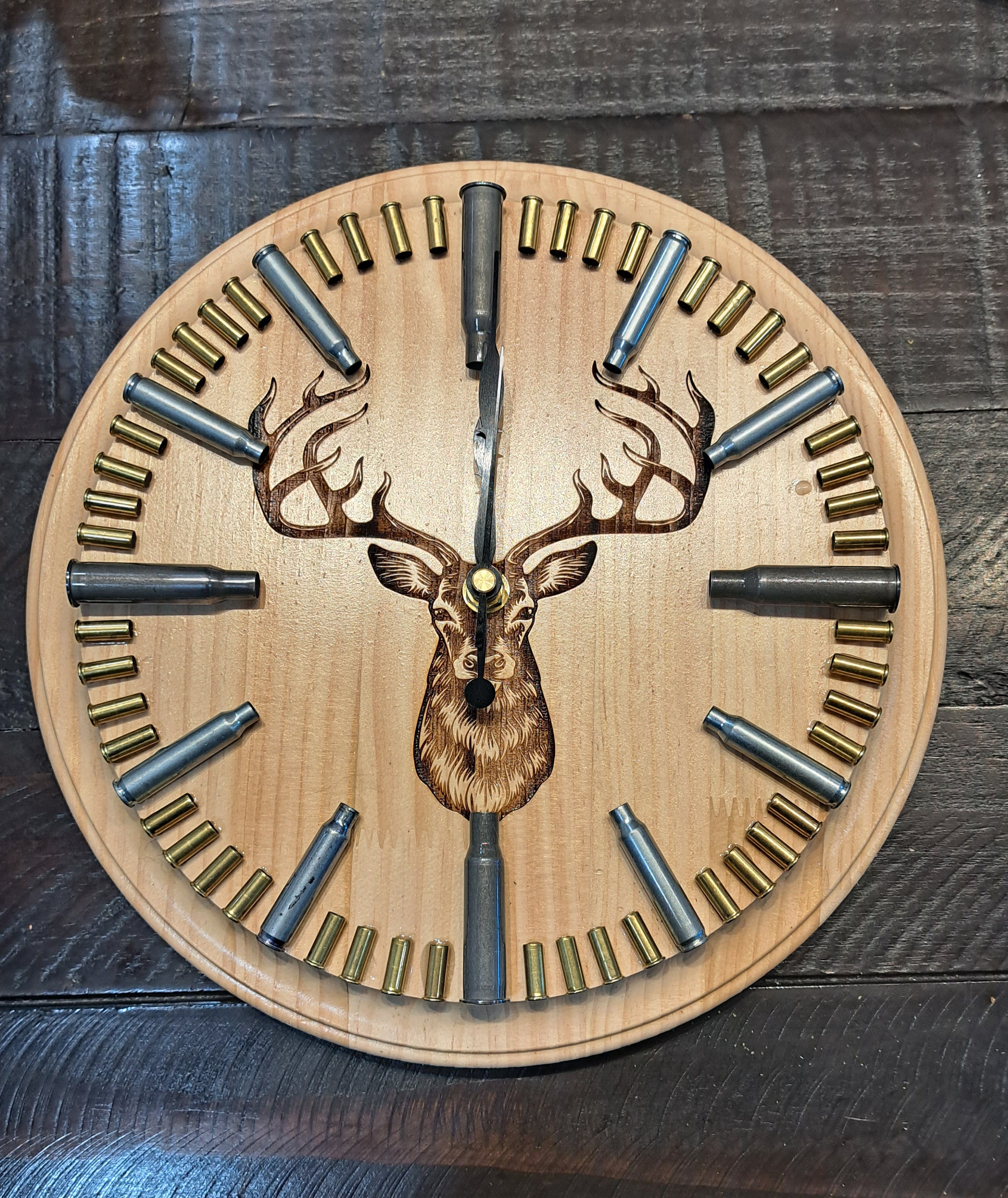 Bullet Casing Laser Engraved 11" Clock - Etsy