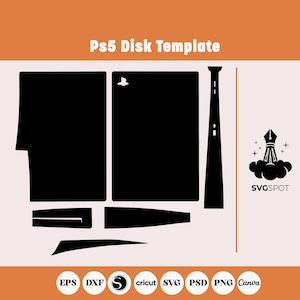 Playstation 5 Disk Controller, PS5 Bundle Skin Template, Ps5 Controller ...