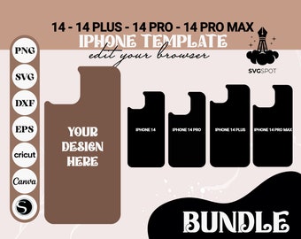 Iphone 14 Phone Case Template - Etsy