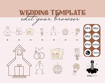 Wedding Timeline SVG Wedding Sign Svg Order of the Day SVG Wedding ...