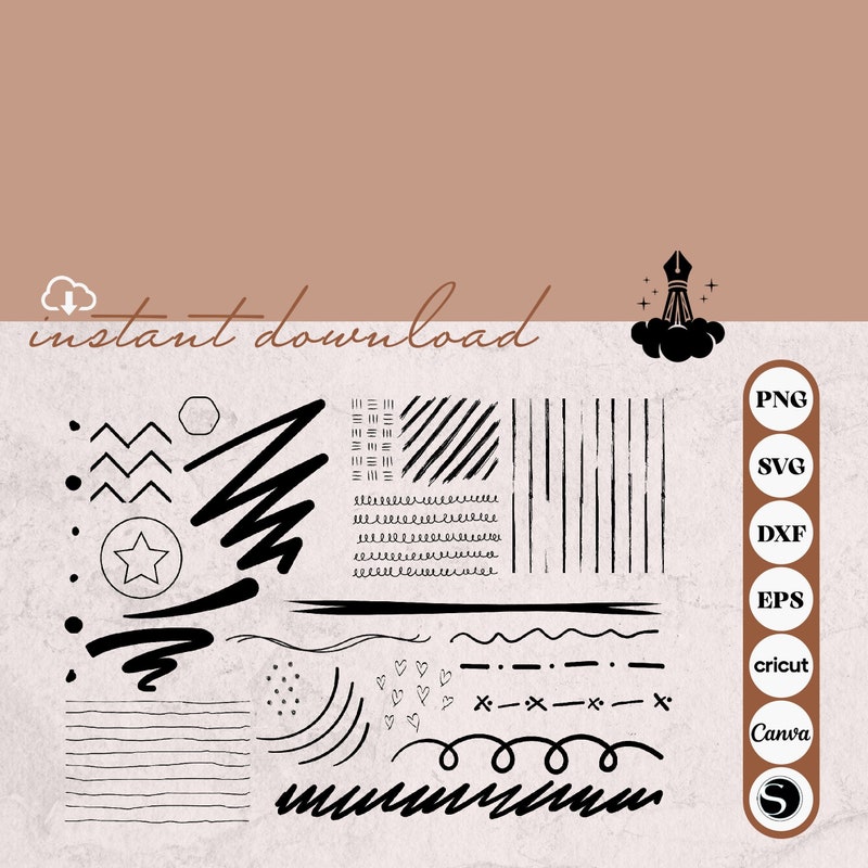 Bold Underlines Svg - Etsy