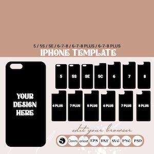 iPhone Template - Etsy