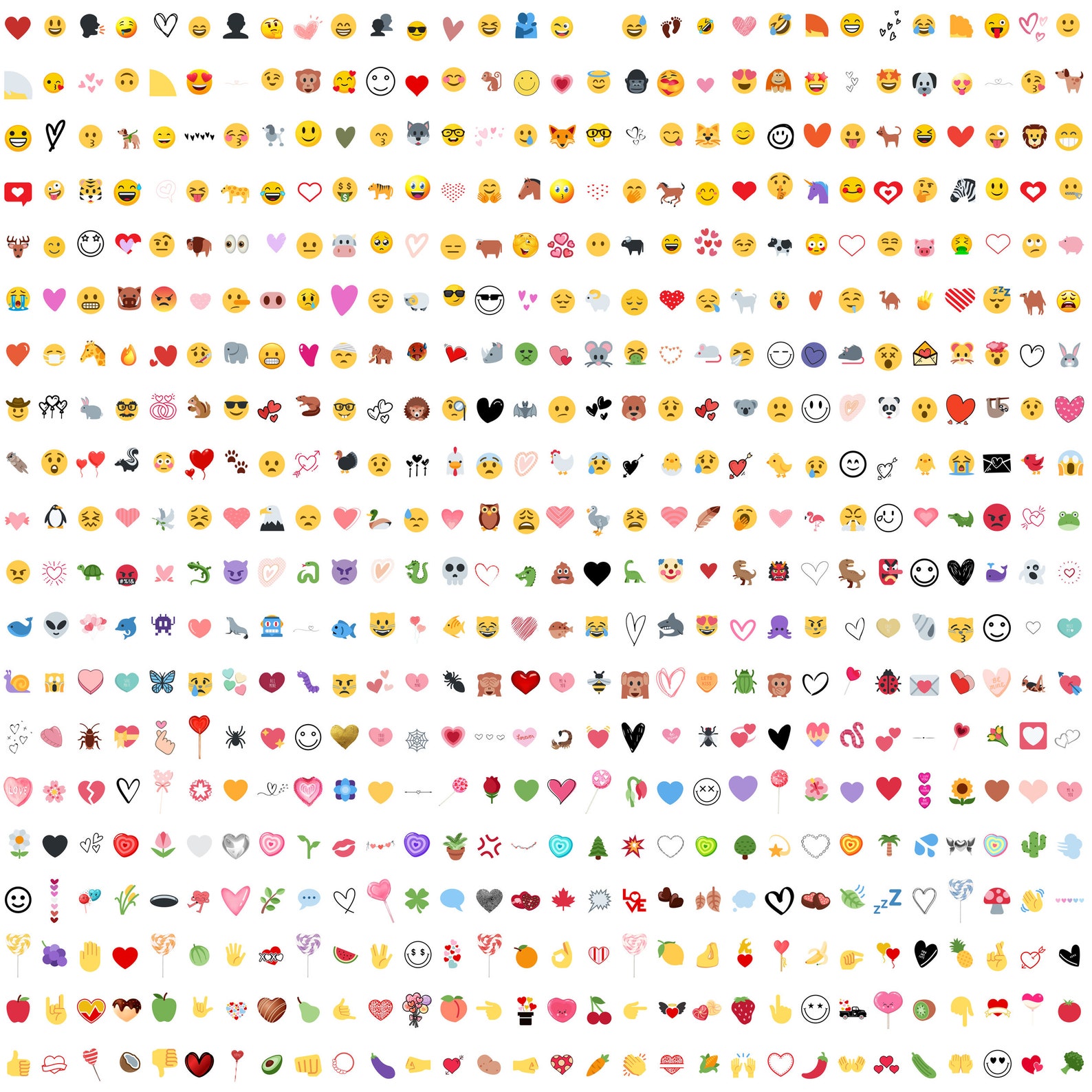 Emoji Svg, Emoji Collection Svg, Emoji Svg Files, Emoji Clipart, Smiley ...