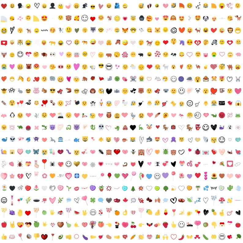 Emoji Svg, Emoji Collection Svg, Emoji Svg Files, Emoji Clipart, Smiley ...