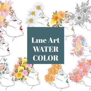 Line Art Face Svg, Faces Woman Line Art, Line Art Women SVG Bundle, Cut ...