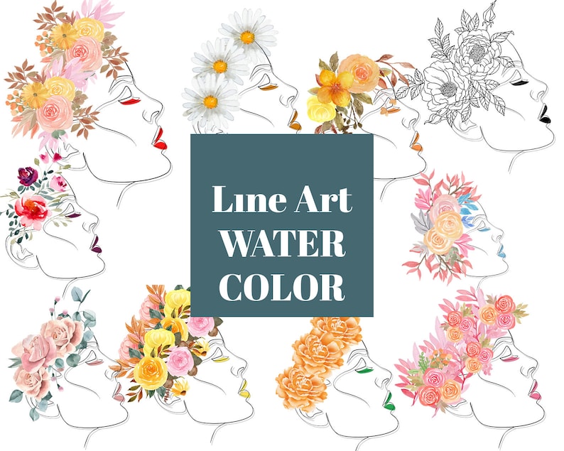 Line Art Face Svg Faces Woman Line Art Line Art Women SVG - Etsy