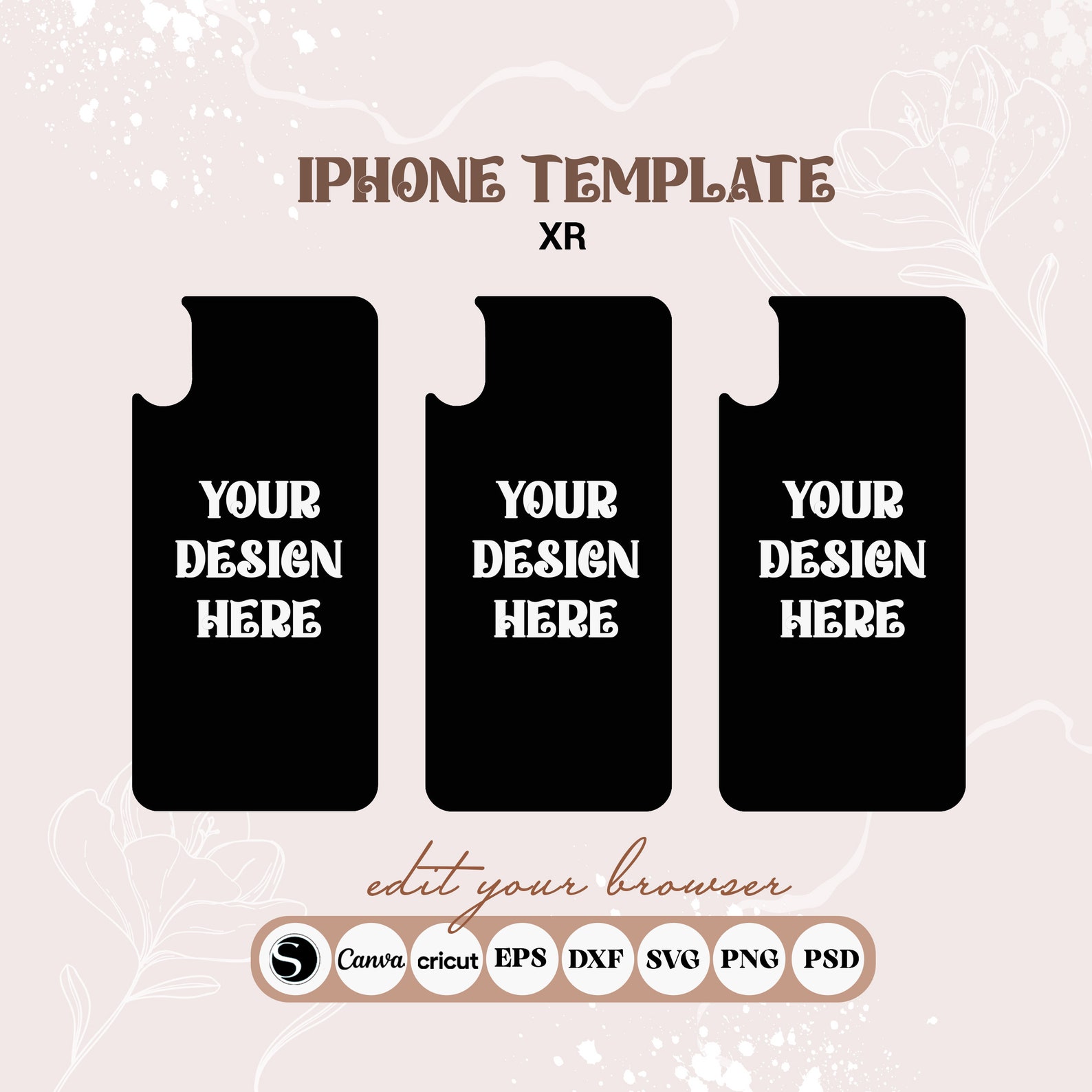 IPhone Xr SVG, iPhone XR Template, Phone Case Xr Template, iPhone Case ...