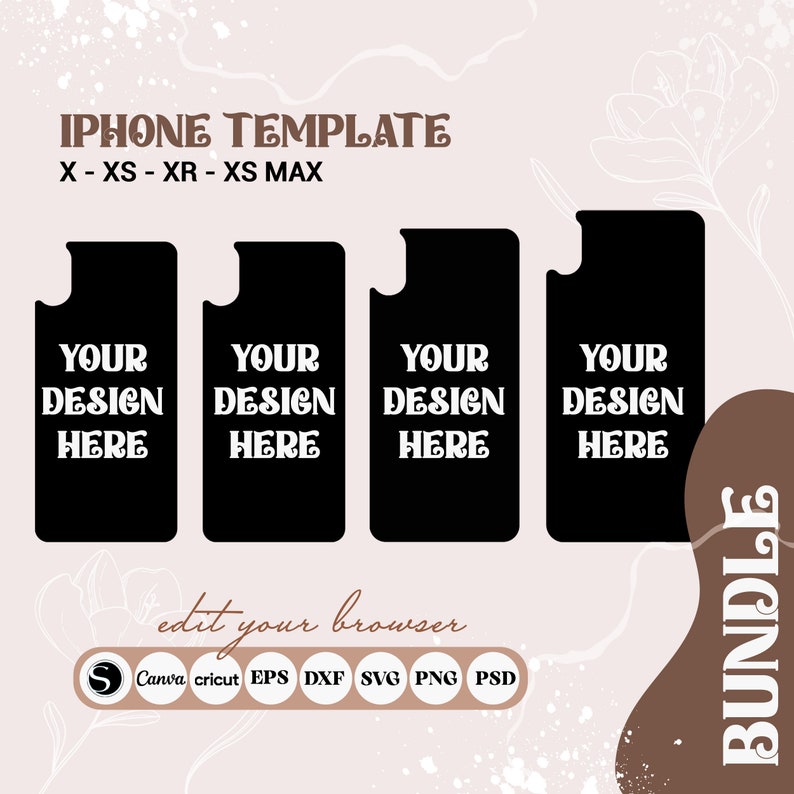 IPhone Xs Max Svg, iPhone XS Max Template, Phone Case Xs Max Template ...