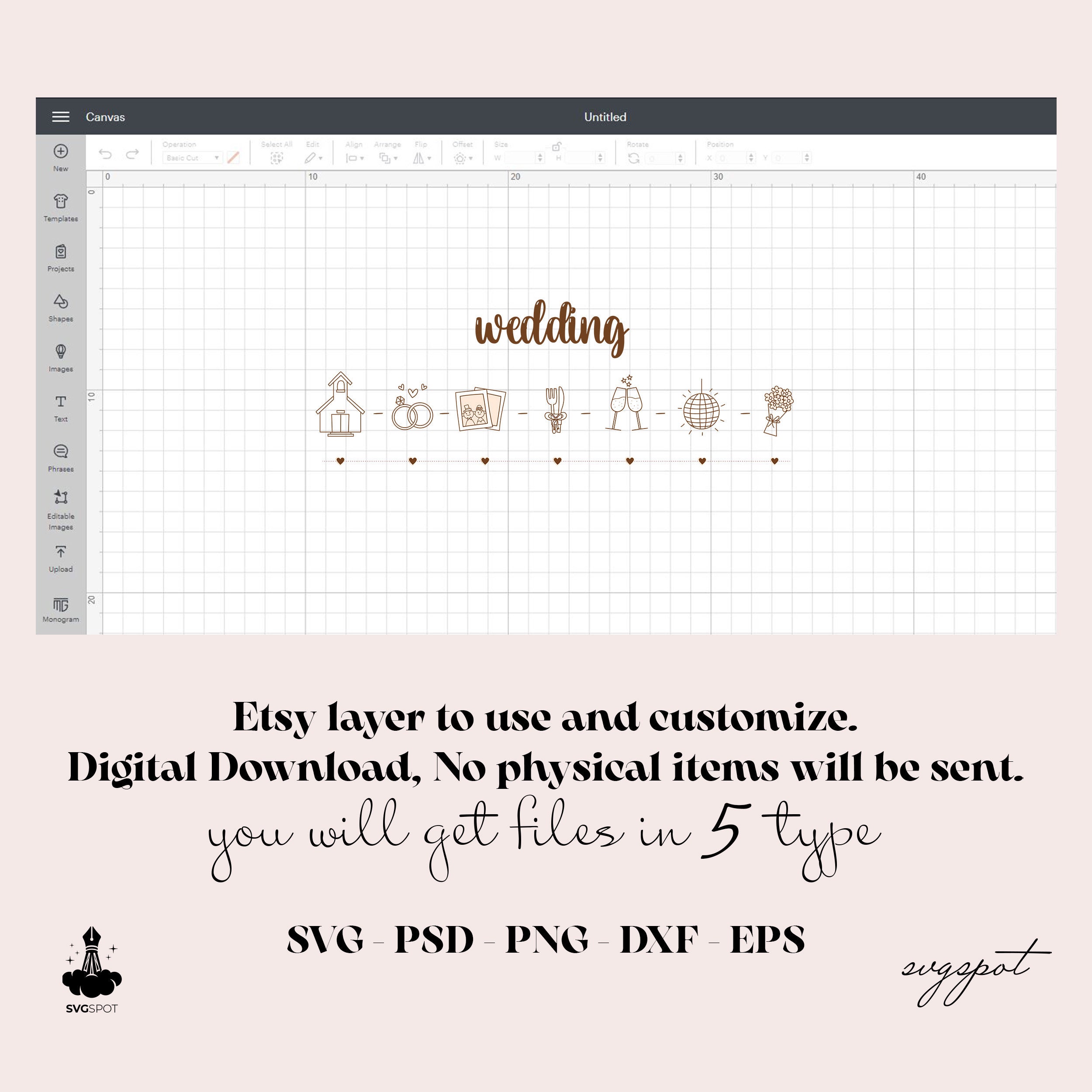 Wedding Timeline SVG Wedding Sign Svg Order of the Day SVG Bride to Be ...