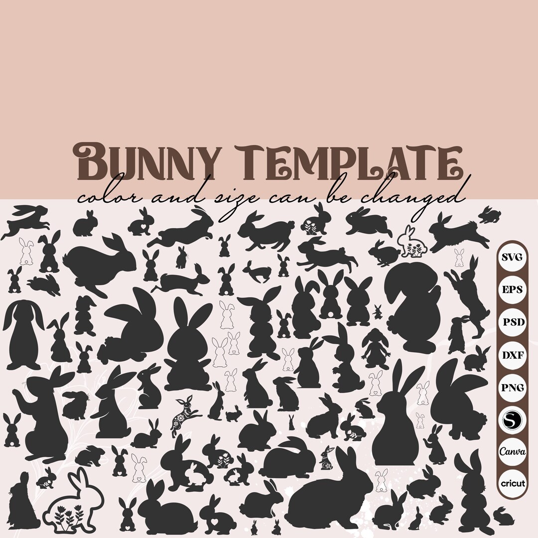 Bunny SVG - Rabit SVG - Happy Bunny Svg - Bunndy Egg Cut File - Bunny ...