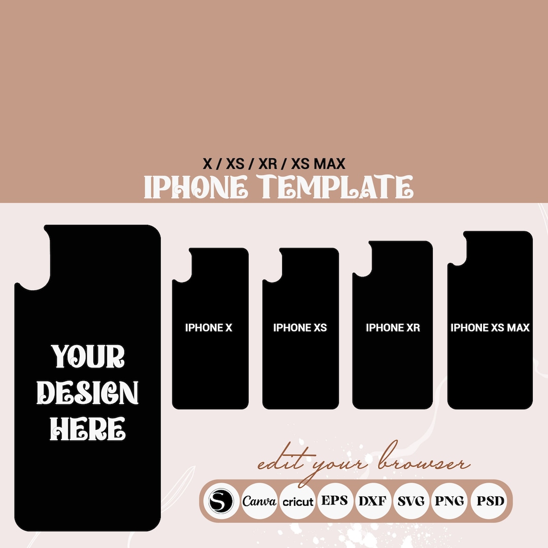 IPhone Xs Max Svg, iPhone XS Max Template, Phone Case Xs Max Template ...