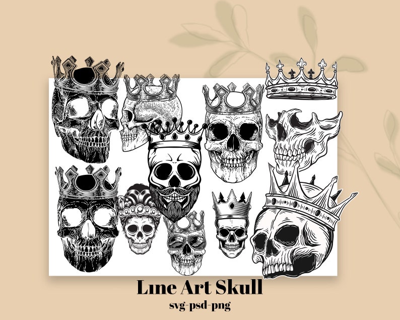 Skull Svg Bundle, Skull Png Files, Skull Sticker, Svg for Cricut ...