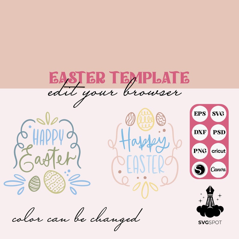 Bunnies SVG Bunny Svg Easter Cut File Easter SVG Easter - Etsy