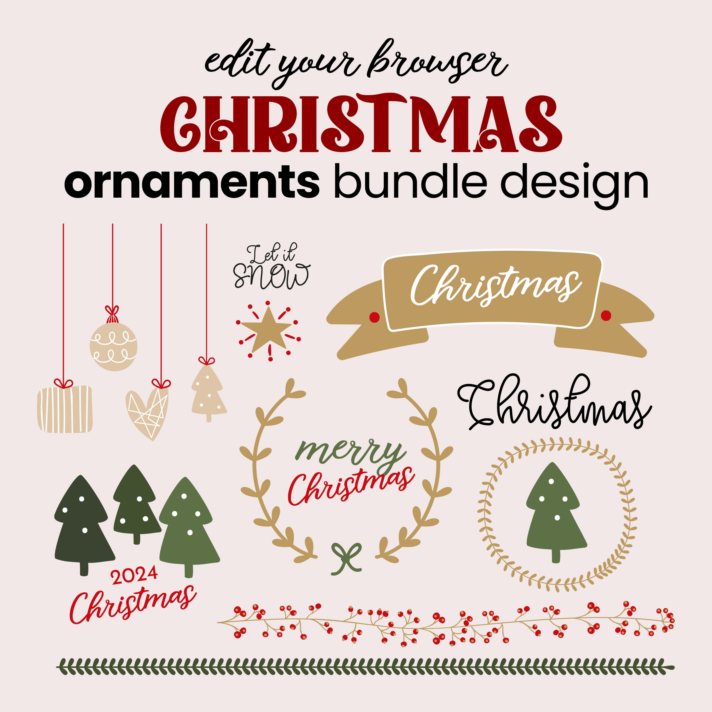 Christmas Ornament Svg Bundle,christmas Svg,xmas Svg,christmas Cut File ...