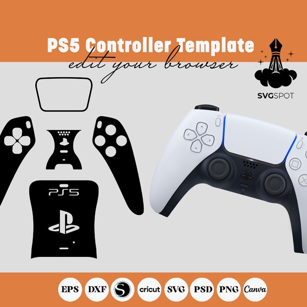 Ps5 Skin Template - Etsy
