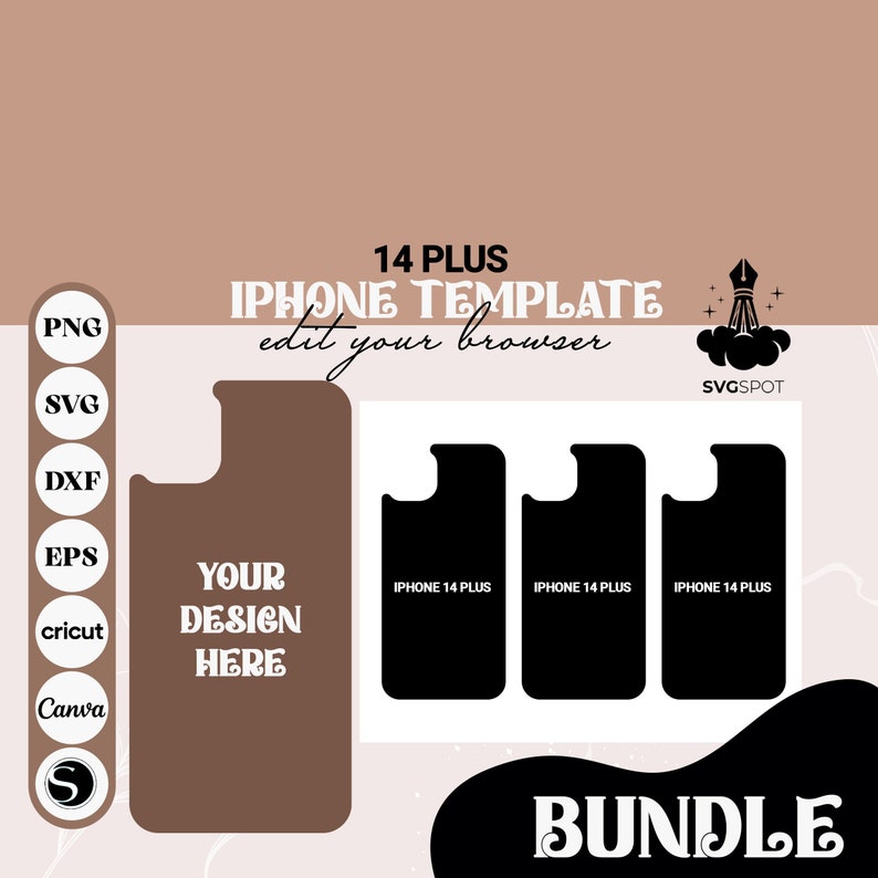 IPhone 14 Plus SVG, iPhone 14 Plus Template, Phone Case 14 Plus ...