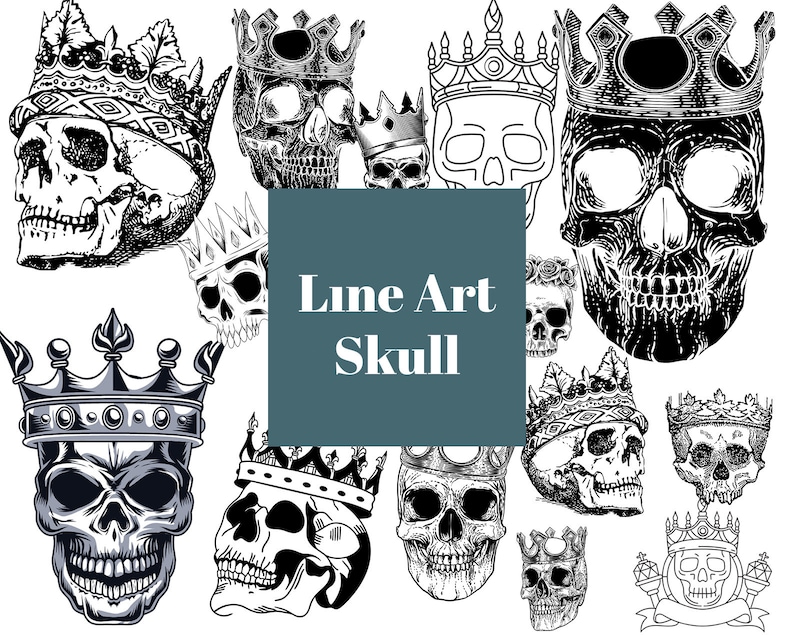 Skull Svg Bundle, Skull Png Files, Skull Sticker, Svg for Cricut ...