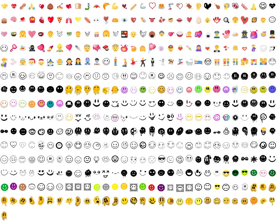 Emoji Svg, Emoji Collection Svg, Emoji Svg Files, Emoji Clipart, Smiley ...