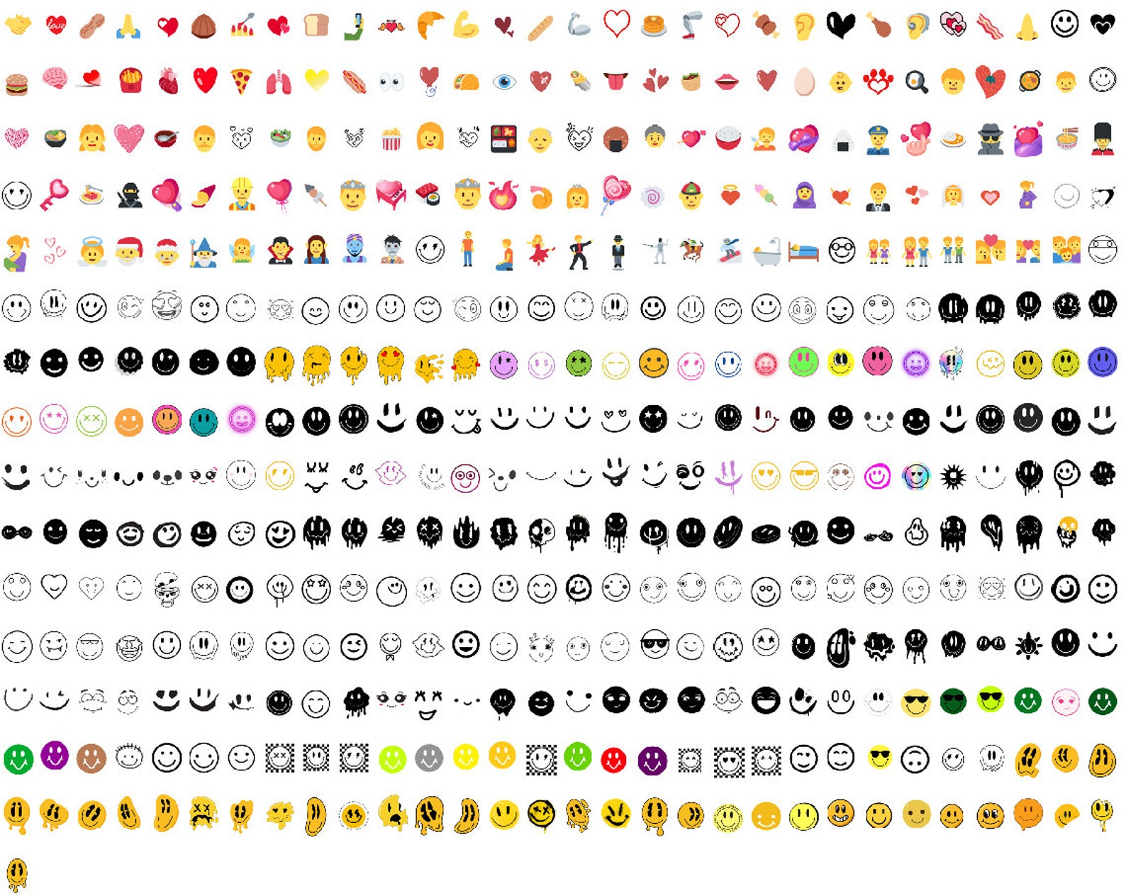 Emoji Svg, Emoji Collection Svg, Emoji Svg Files, Emoji Clipart, Smiley ...