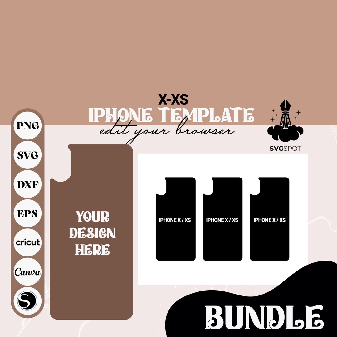 IPhone XS Svg, iPhone Xs Max Template, Phone Case Xs Max Template ...